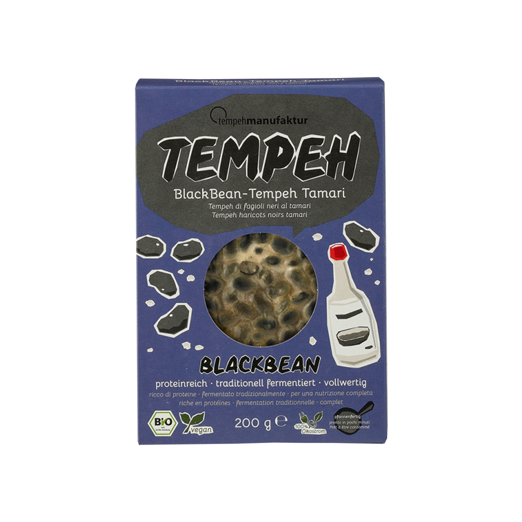 Black Bean Tempeh Tamari, 200 g Eko – Gryningen